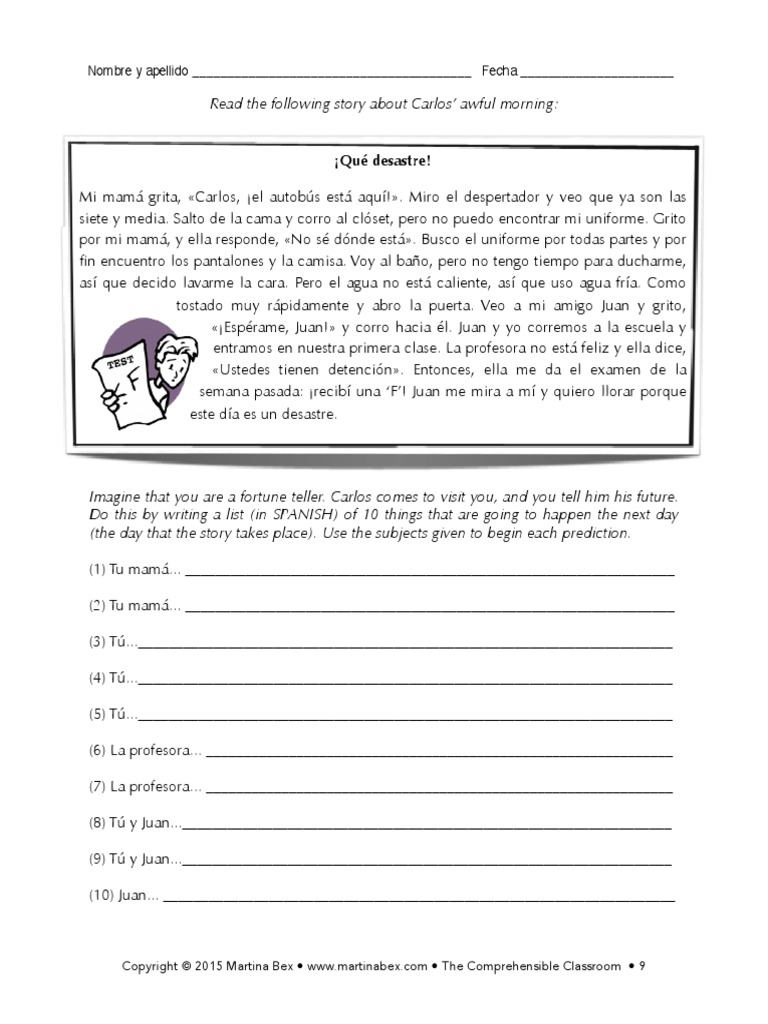 Lizzeth Lopera - Ir A Infinitive Reading | PDF | Artes del Lenguaje y ...