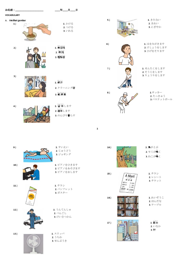 Bank soal JFT 3 | PDF