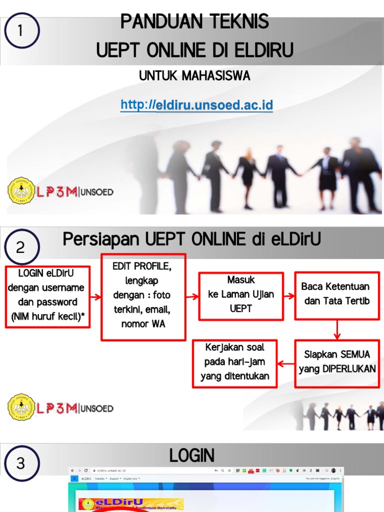 Panduan UEPT Online di eLDirU | PDF