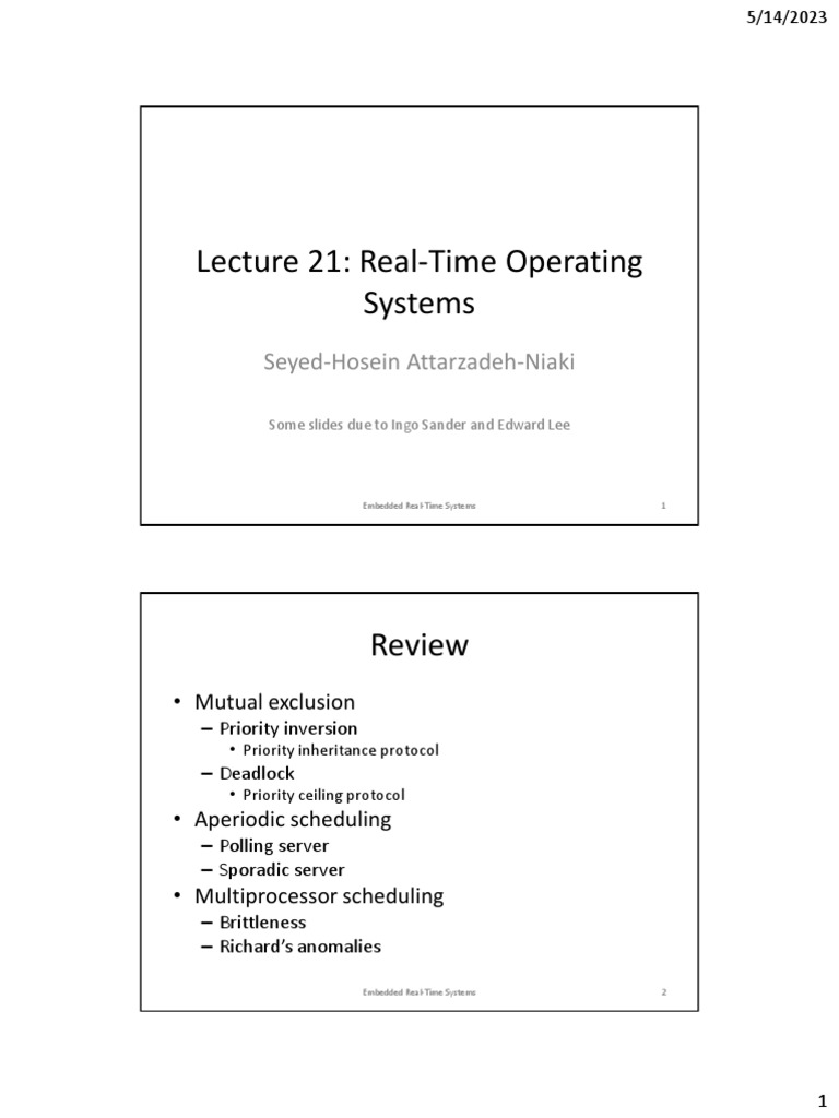 Lecture21 Realtime Operating Systems Pdf 2402