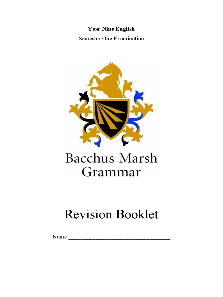 Year 9 English Exam Revision Guide | PDF | Facebook
