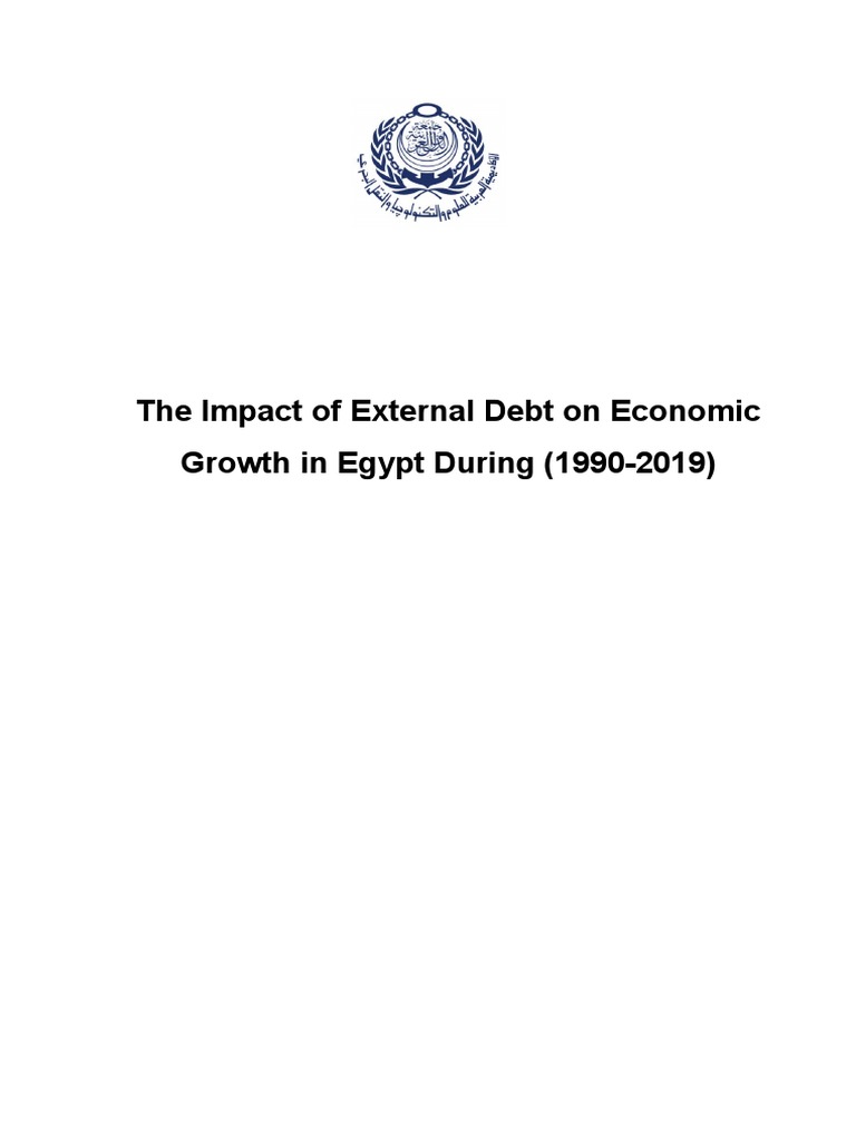 The Impact of External Debt On Economic Growth in Egypt 2 | PDF ...