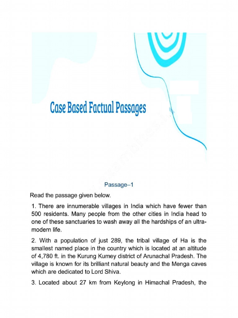 Case Based Passages | PDF