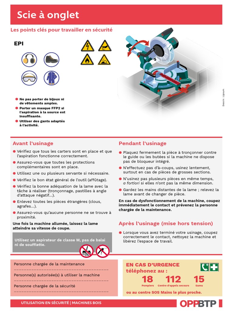 Sécurité Scie à Onglet : Guide Essentiel | PDF