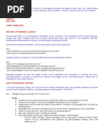 HISTORY TAKING Questions | PDF | Sexual Intercourse | Stroke