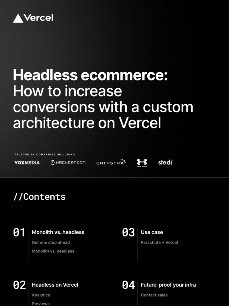 Vercel Headless Mini Guide Updated | PDF | Analytics | Computer Science Vercel Headless Mini Guide Updated | PDF | Analytics | Computer Science