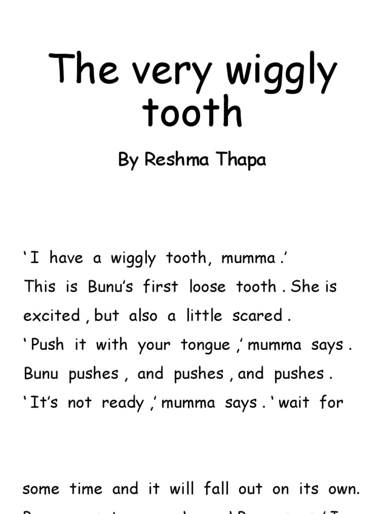 The Very Wiggly Tooth | PDF
