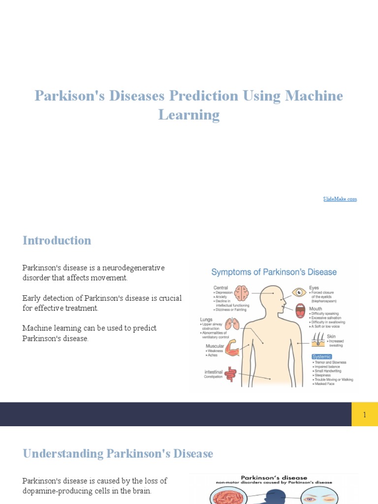 Machine Learning for Parkinson's Prediction | PDF | Machine Learning ...