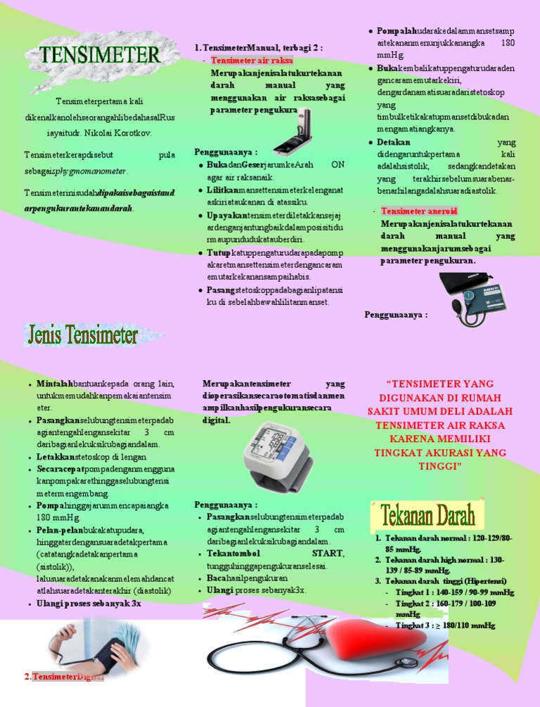 Panduan Menggunakan Tensimeter | PDF