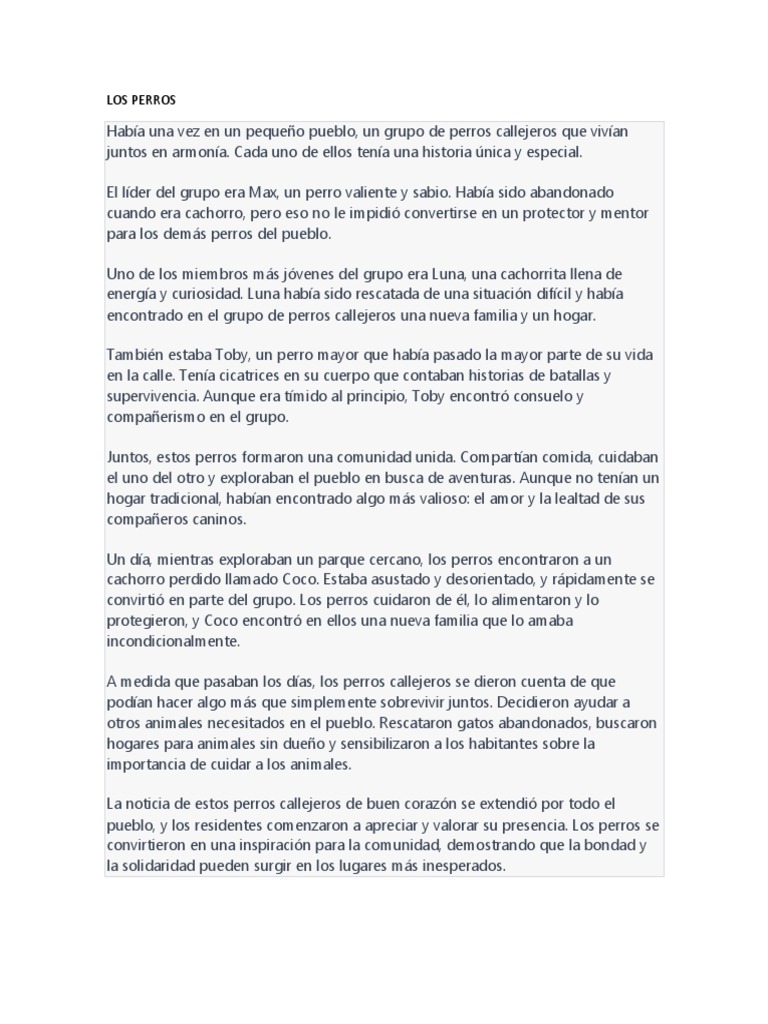 Los Perros | PDF | Amor