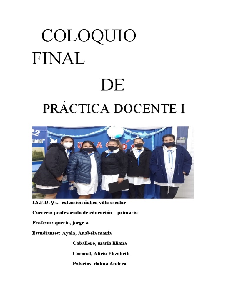 Coloquio Final | PDF