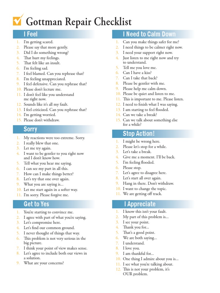 Repair Checklist | PDF