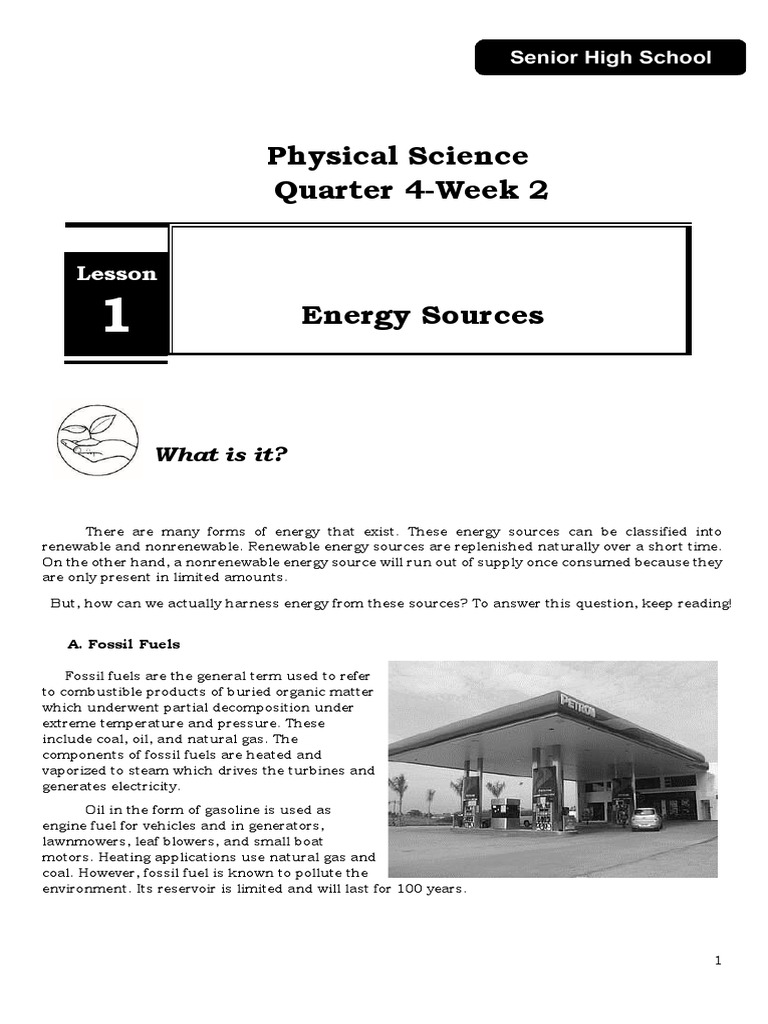 Energy Sources and Harnessing Methods | PDF | Energy Development ...