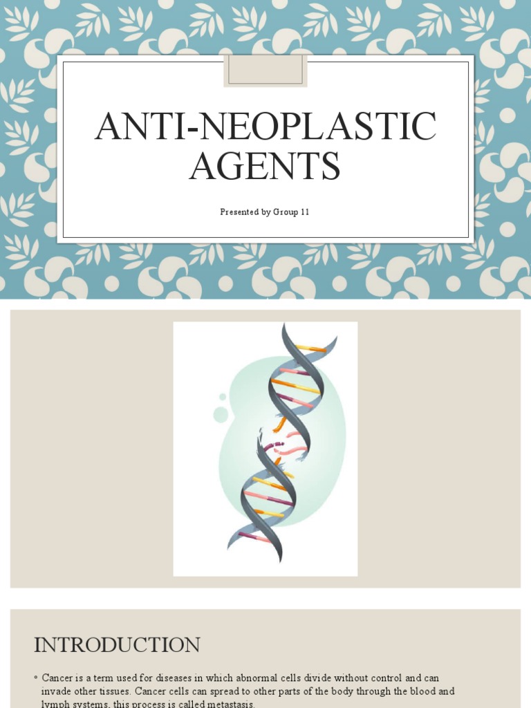 Overview of Antineoplastic Agents | PDF | Chemotherapy | Tyrosine Kinase