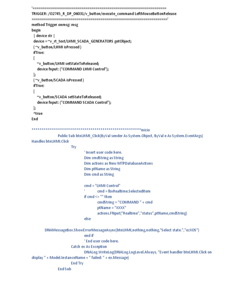 Código Obel To VB SBS | Download Free PDF | Computing | Computer Science