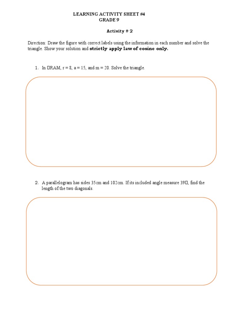 Learning Activity Sheet #4 | PDF