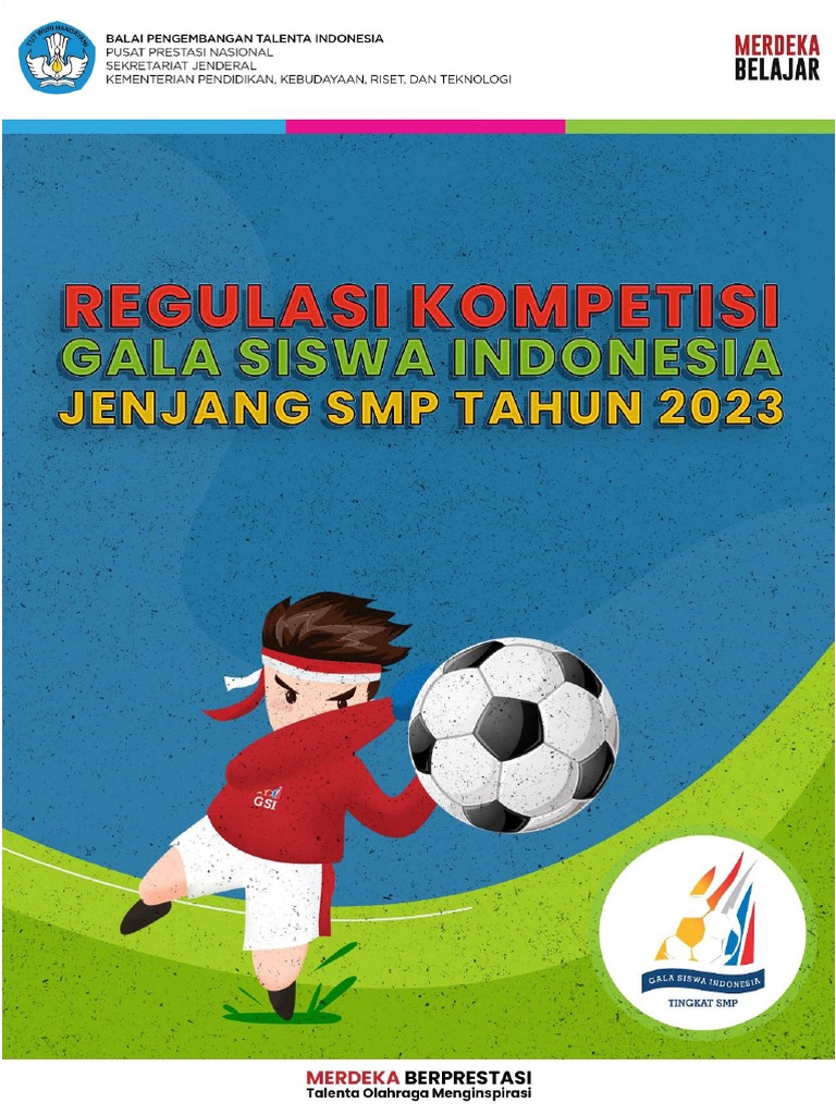 Regulasi Kompetisi Gsi SMP Tahun 2023 | PDF