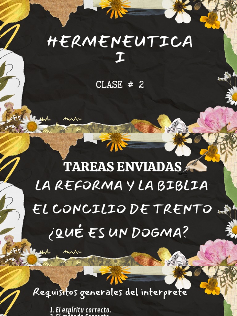 Clase # 2 Hermeneutica | PDF | Biblia | Misticismo