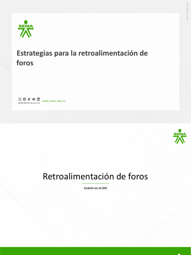 Estrategias para La Retroalimentación de Foros | PDF | Aprendizaje | Realimentación