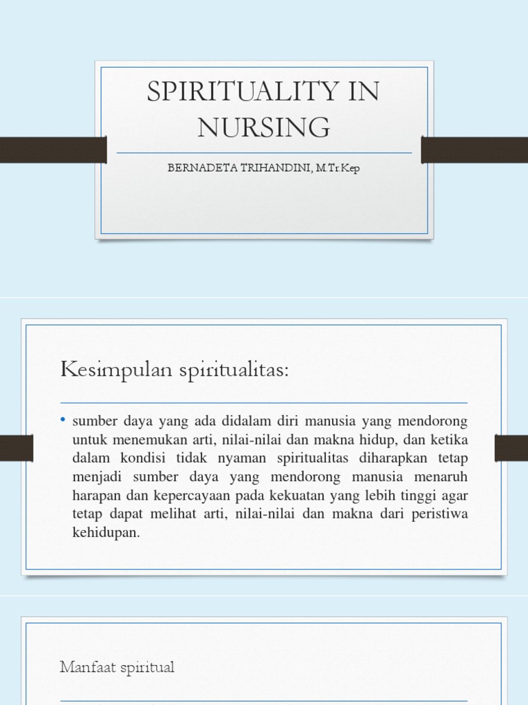 Spirituality in Nursing 2 | PDF