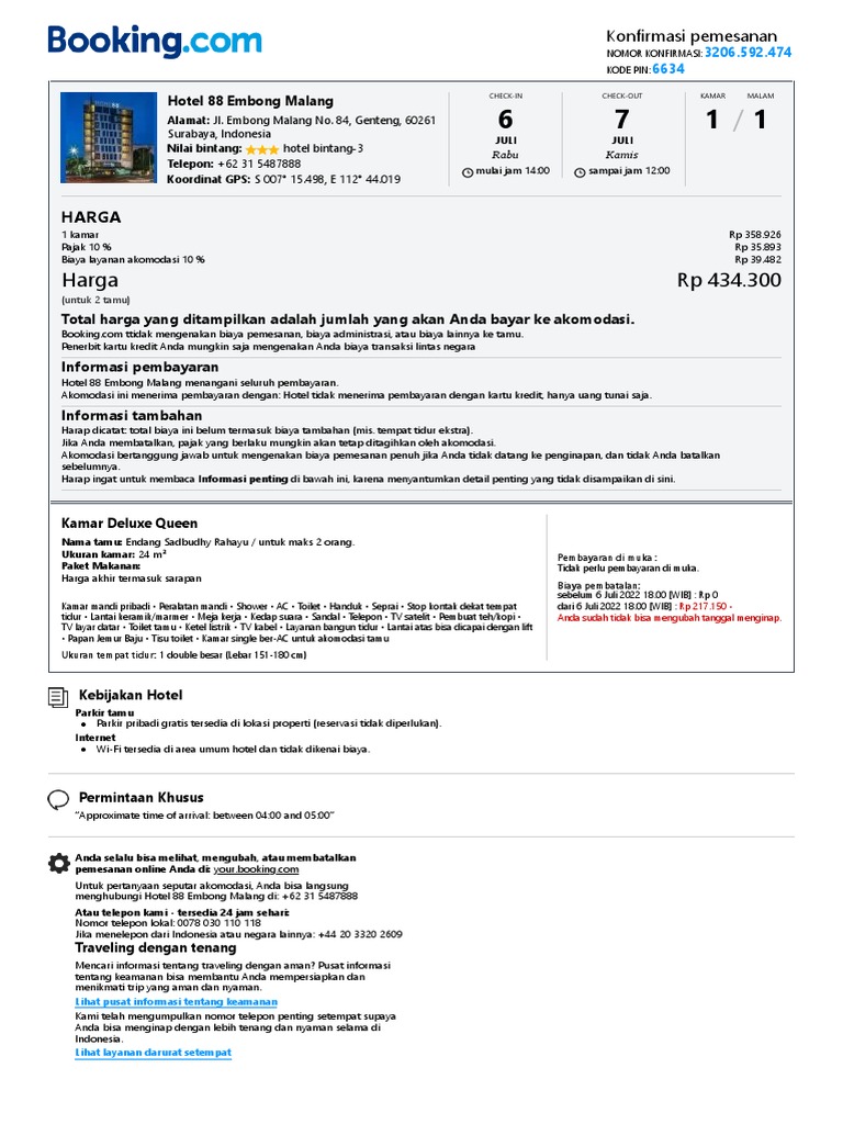 Manage Your Bookings | PDF