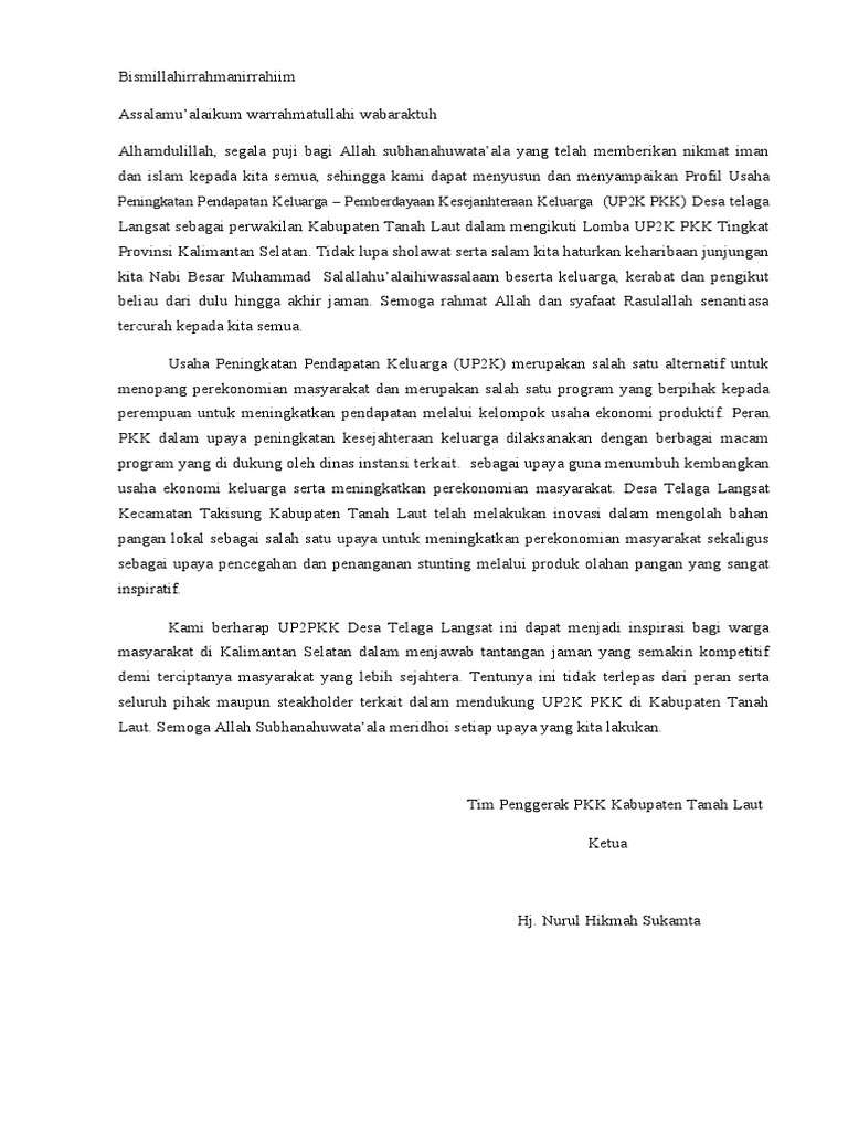 Kata Pengantar Up2k | PDF