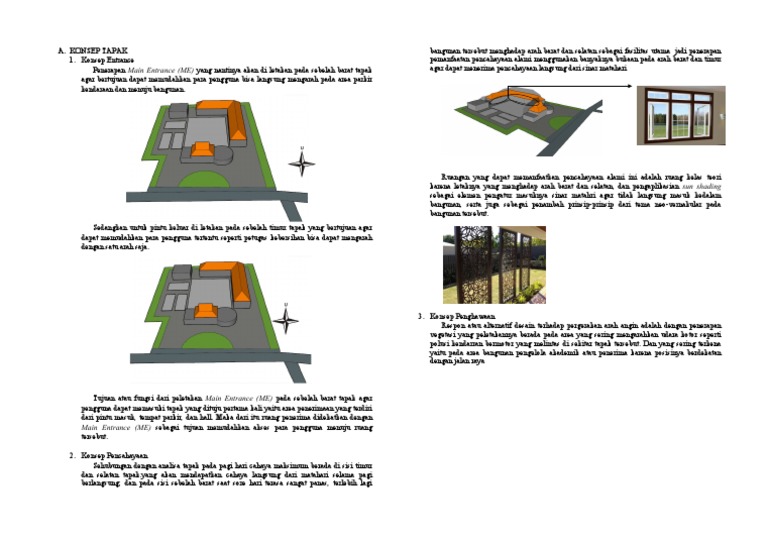Konsep Entrance, Pencahayaan, dan Penghawaan | PDF