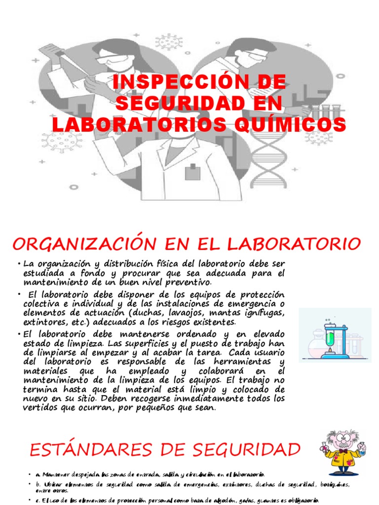 Inspección de Seguridad en Laboratorios Químicos | PDF | Laboratorios | Agua