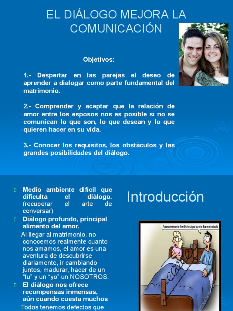 El Diálogo Mejora La Comunicación | PDF | Amor | Cristo (título)