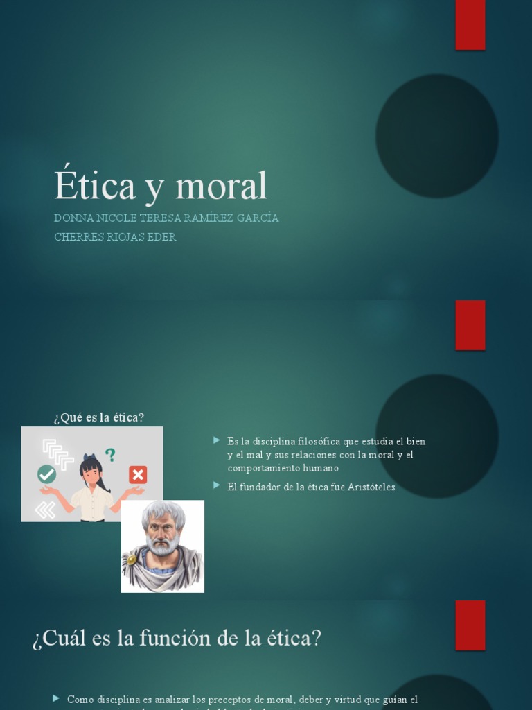 ETICA Y MORAL EXPOSICIÓN-1 | PDF | Moralidad | Filosofía Aplicada