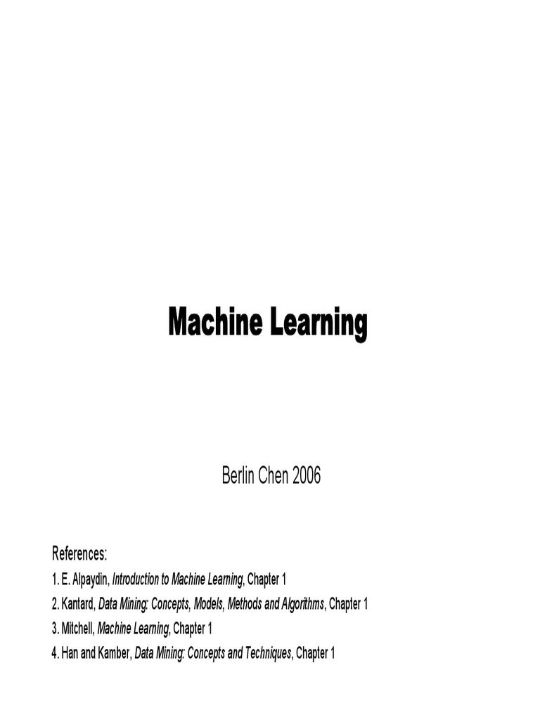 MLDM2006S Lecture 01 Introduction | PDF | Machine Learning | Data Mining MLDM2006S Lecture 01 Introduction | PDF | Machine Learning | Data Mining