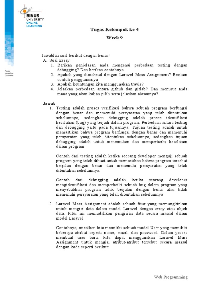 TK 4 Web Programing | PDF | Komputer | Teknologi & Rekayasa