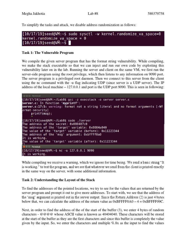 Lab 8 Pdf String Computer Science Port Computer Networking 1124