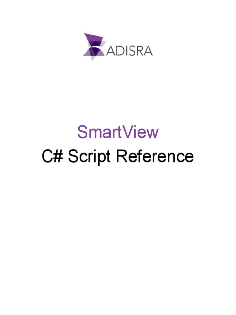 ADISRA SmartView CSharp Reference | PDF | C Sharp (Programming Language ...