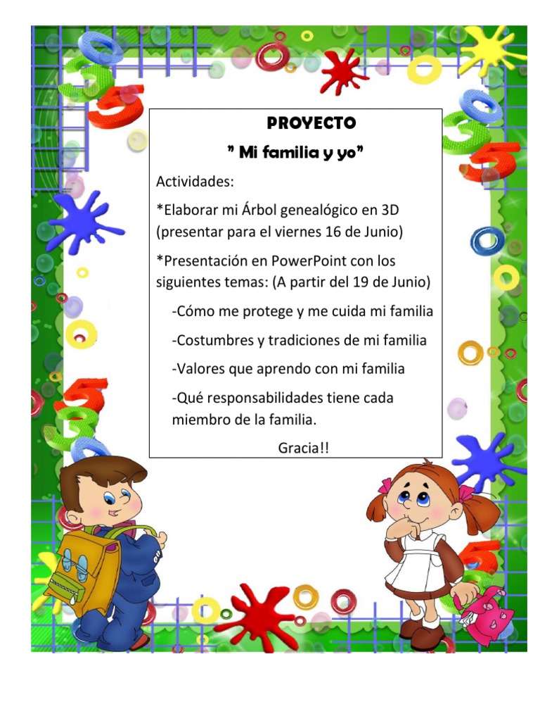 Invitación 3 Proyecto La Familia | PDF