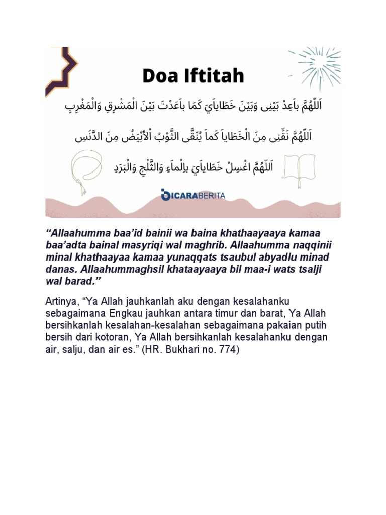 Do'a Iftitah | PDF