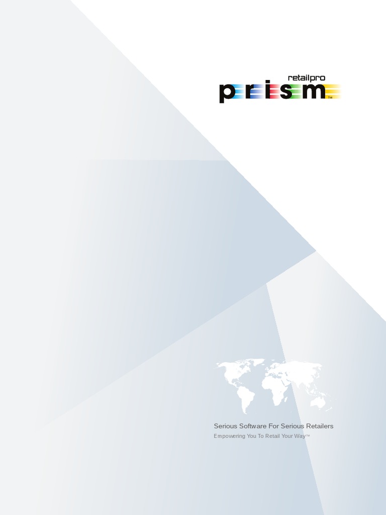 Retail Pro Prism Brochure | PDF | Point Of Sale | Databases