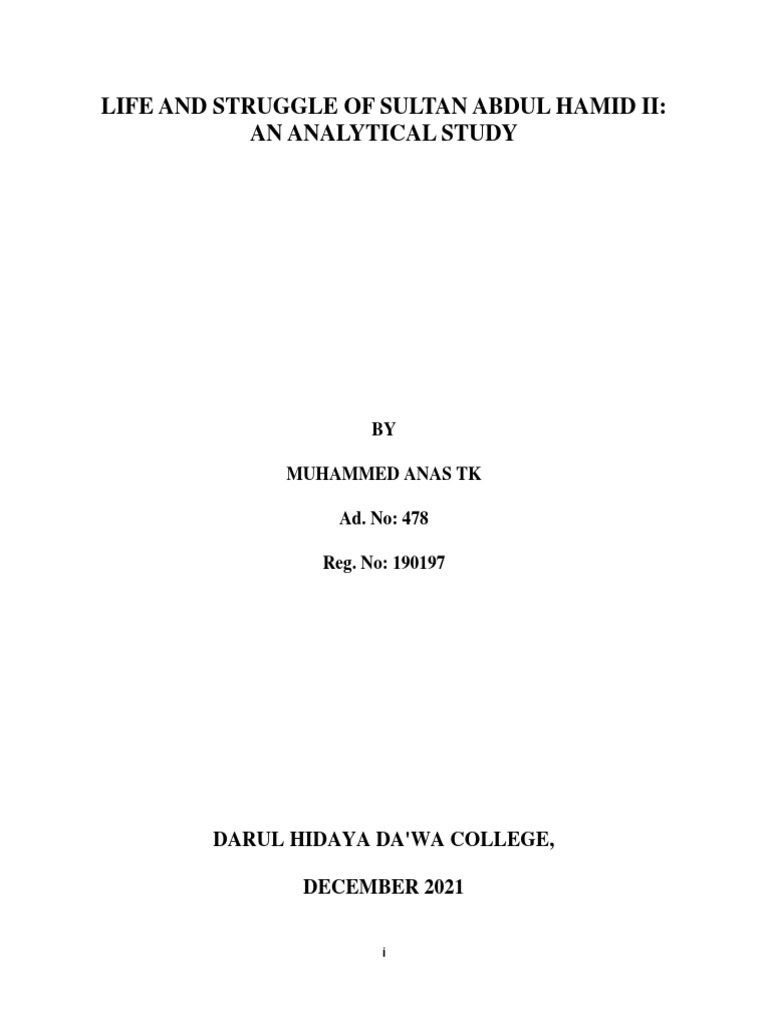 Anas TK Thesis Completed 1 | PDF