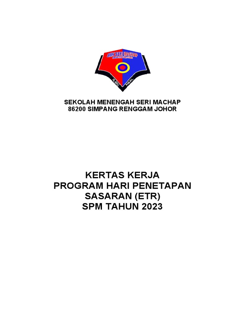 Program Target SPM 2023 SMK Machap | PDF