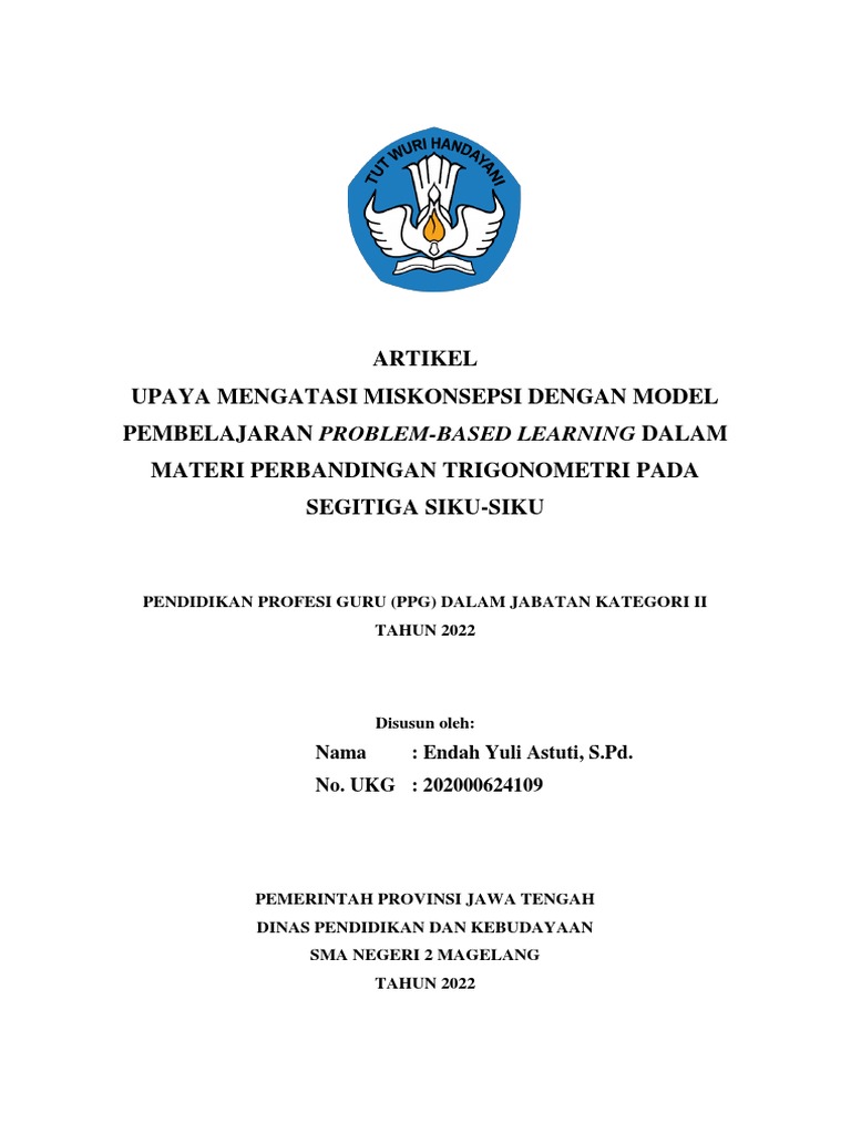 Endah Yuli Astuti - Artikel | PDF