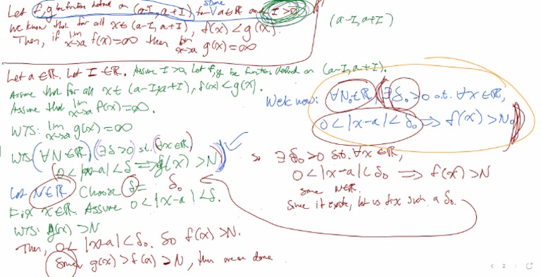Squeeze Theorem Variation Proof | PDF