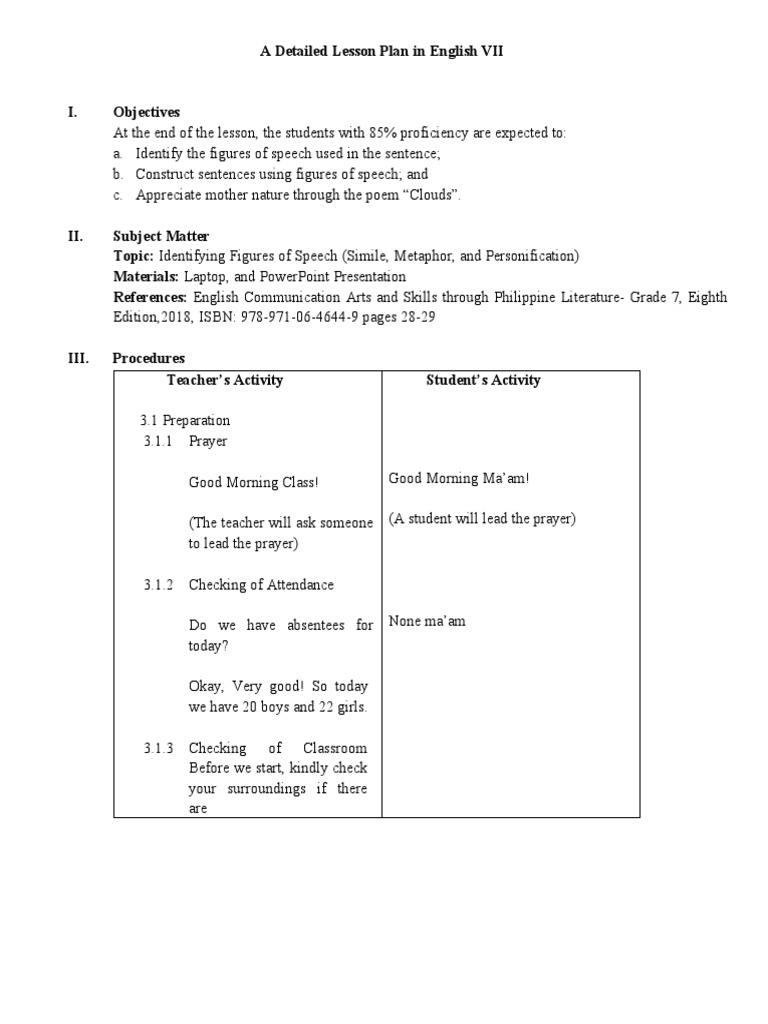 Identifying Figures of Speech (Simile, Metaphor, and Personification ...