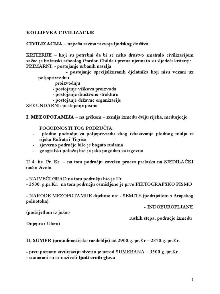 POVIJEST Skripta 2 | PDF