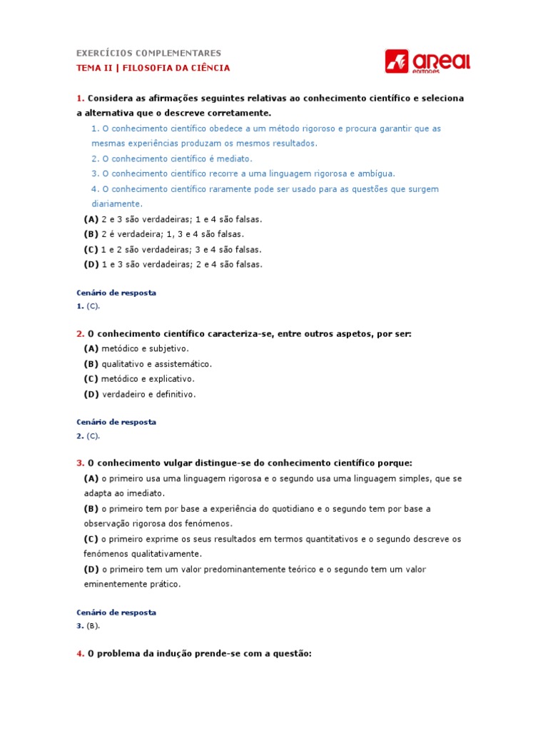Ae pf1122 Exercicios Complementares Tema2 | PDF