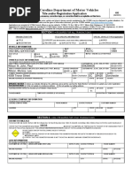 SC DMV Form 400 | PDF | Concurrent Estate | Department Of Motor Vehicles