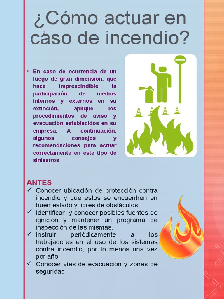 Cómo Actuar en Caso de Incendio | PDF | Incendios | Peligros