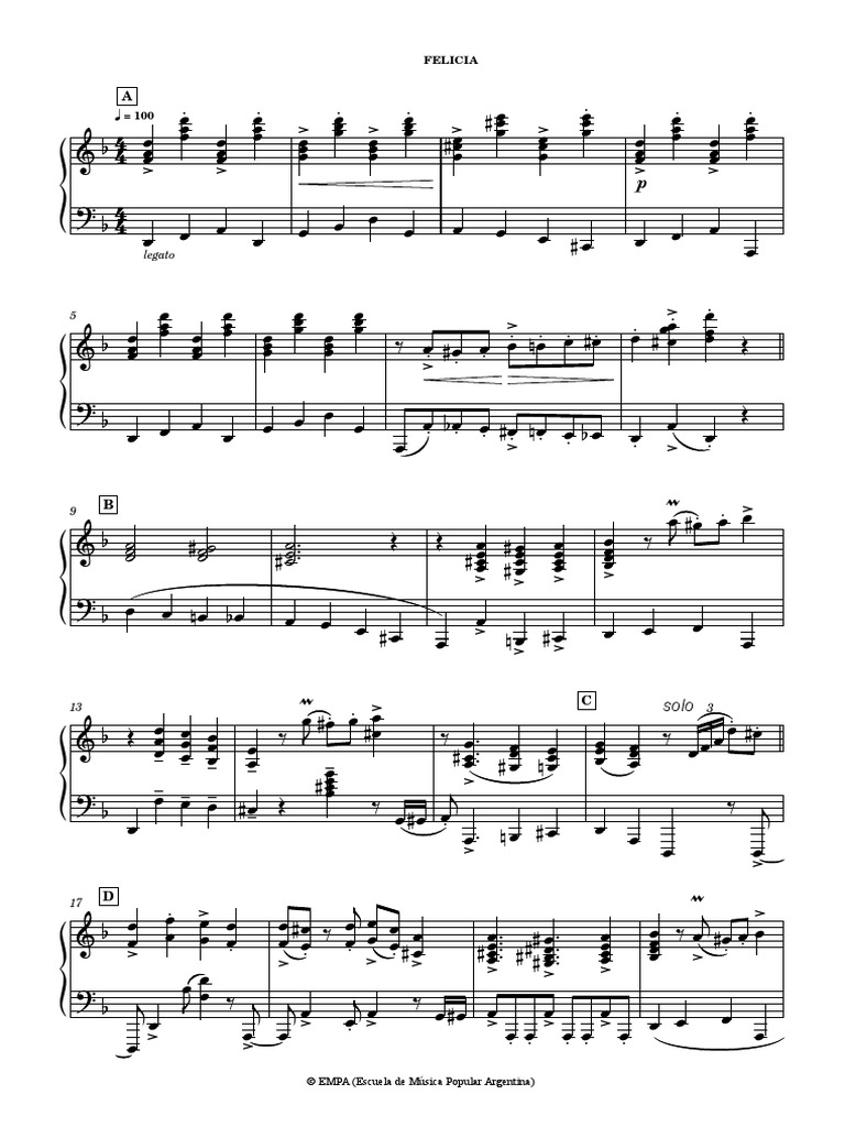 Felicia Piano | PDF