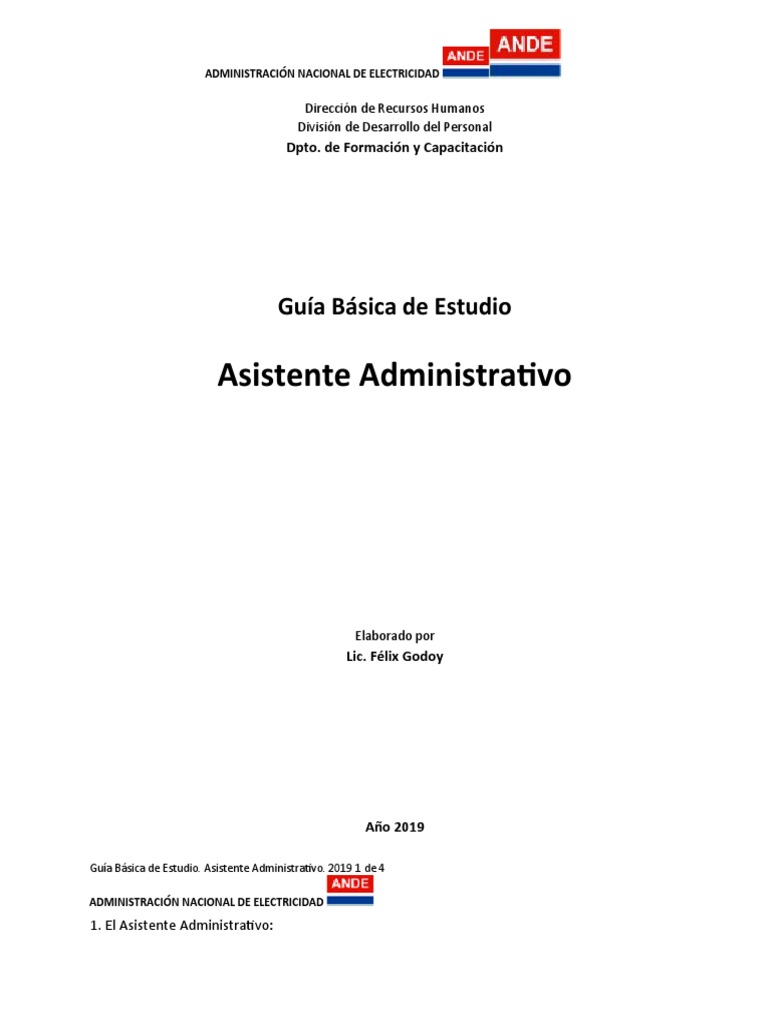 Asistente Administrativo | PDF