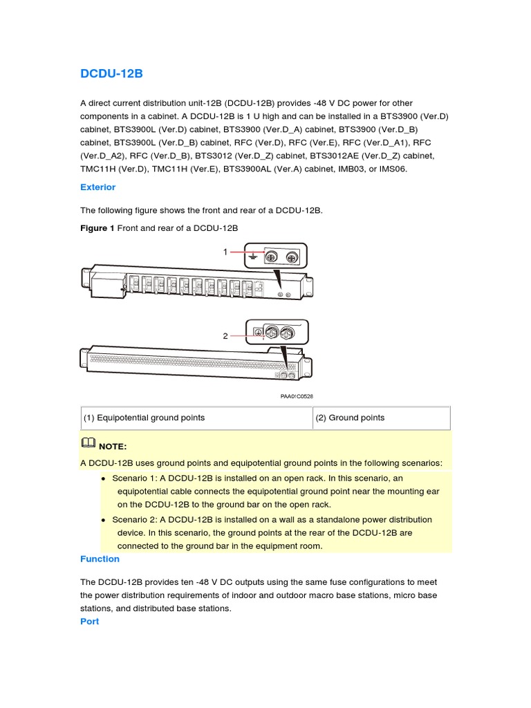 Ficha Tecnica DCDU-12B | PDF | Fuse (Electrical) | Electrical Connector