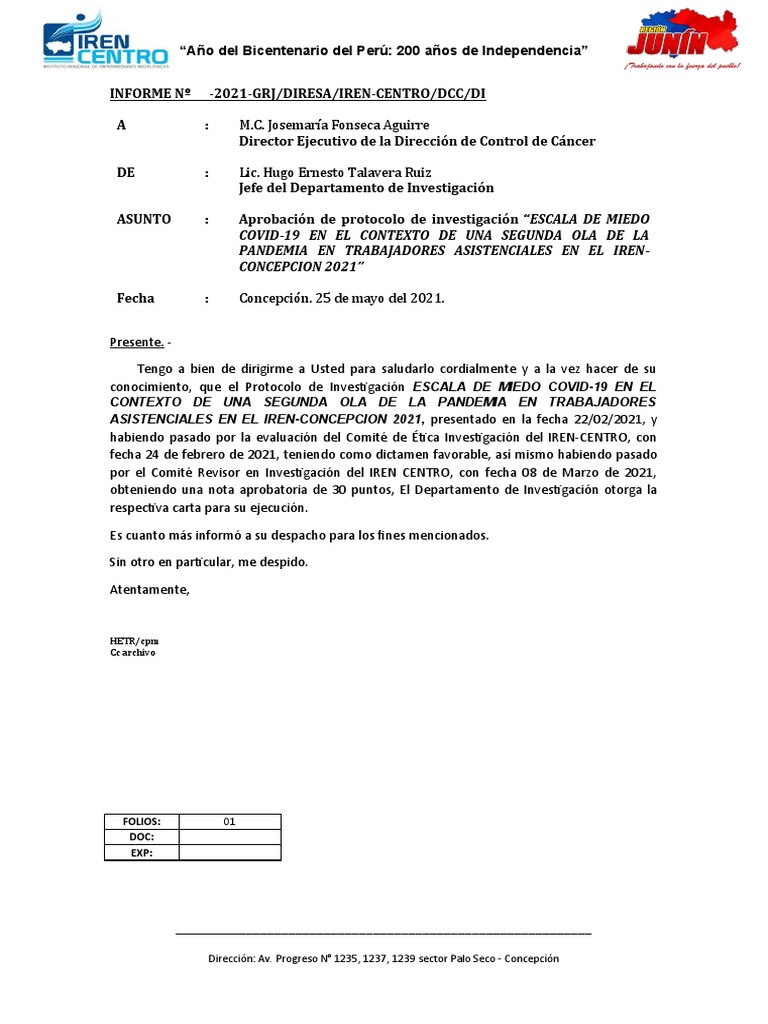 Informe de Aprobacion | PDF Informe de Aprobacion | PDF